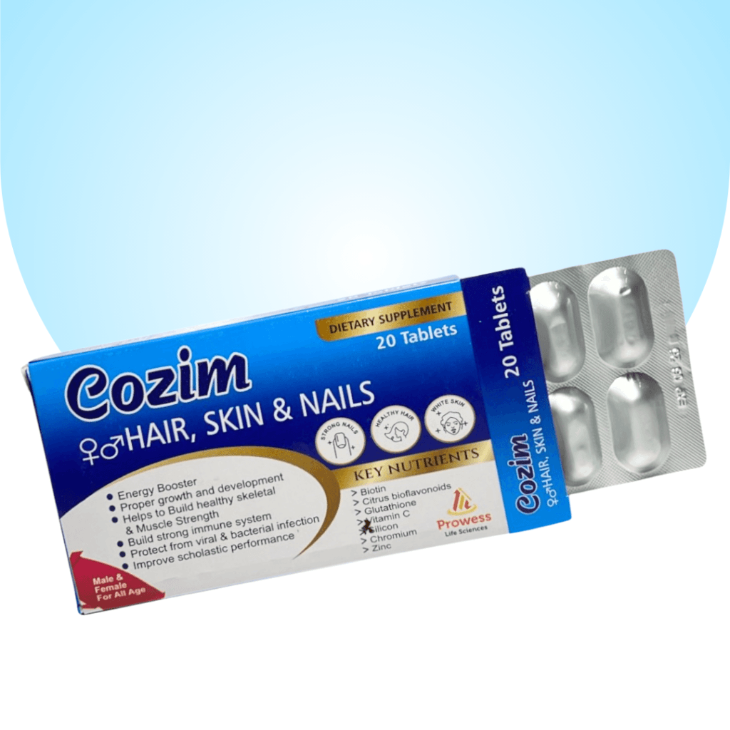 Cozim Hair, Skin & Nails Dietary Supplement - suhaj.pk