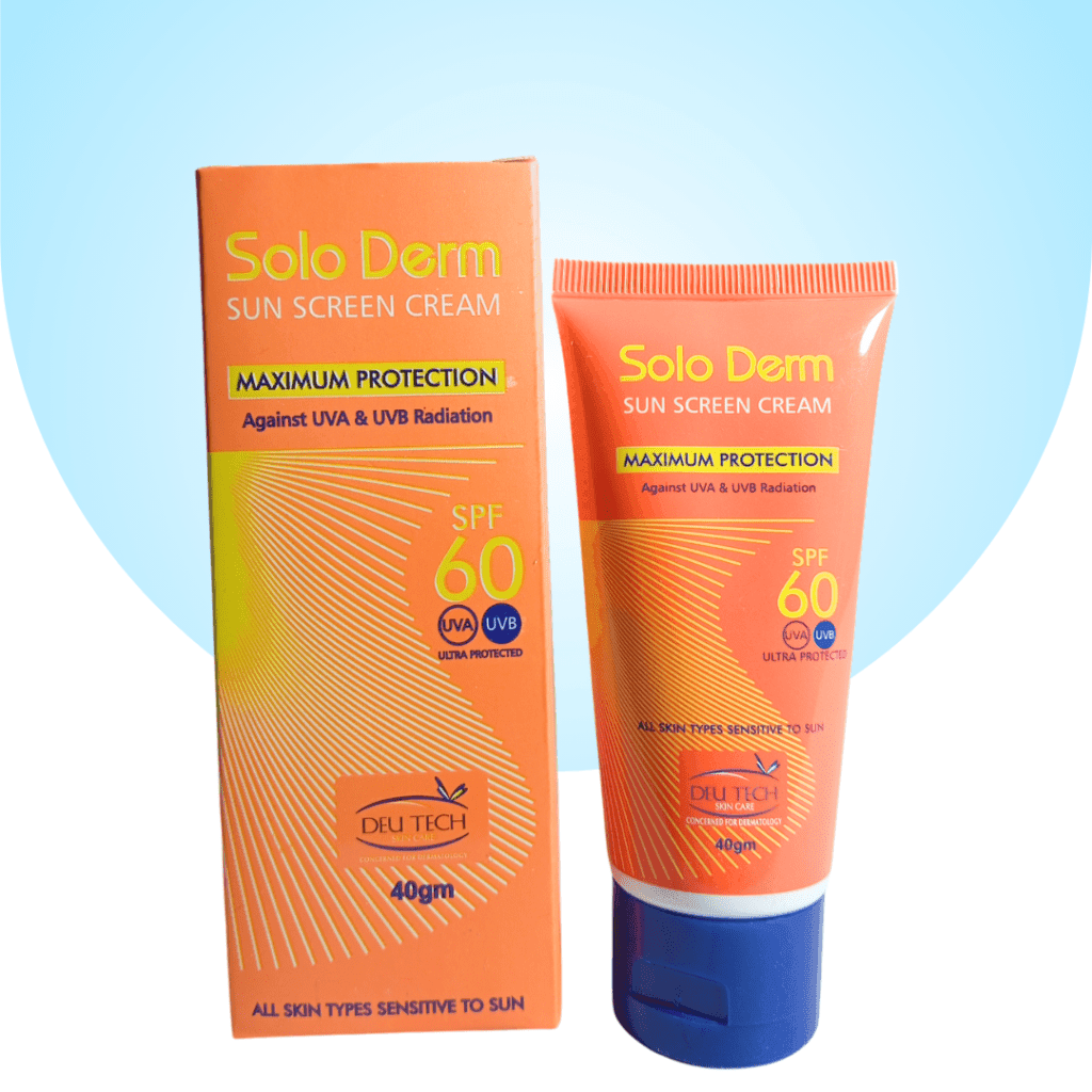 Solo Derm Sun Screen Cream SPF 60 40gm - suhaj.pk